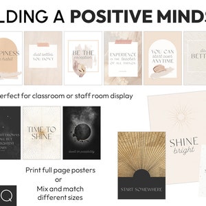 Celestial MIDSUMMER NIGHT Inspirational Classroom Posters | Neutral ...