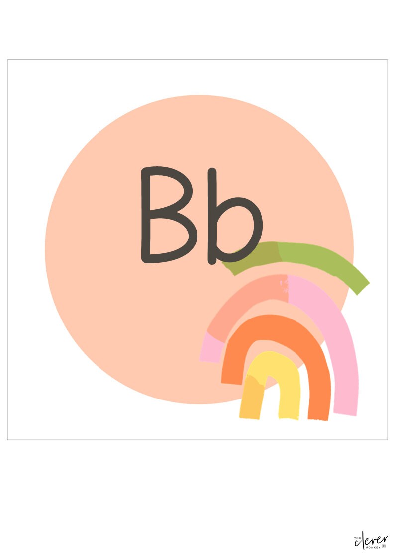 OVER THE RAINBOW Alphabet Posters - Etsy