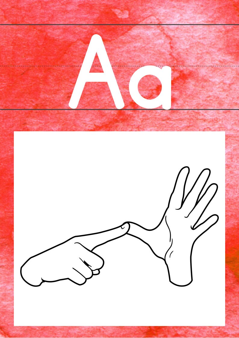 Rainbow WATERCOLOR PAINT Alphabet Posters - Etsy