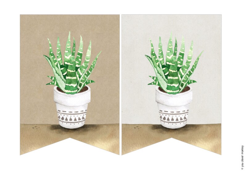 Cactus Classroom Theme Calm Classroom Decor Bulletin Board Bunting Pack ...