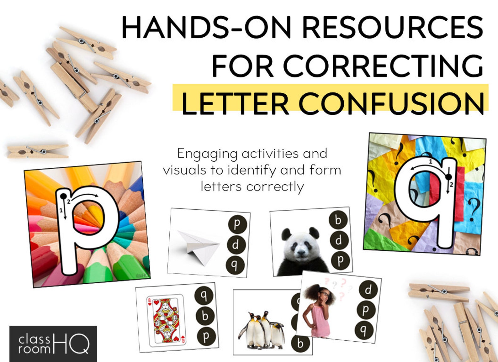 Letter Reversals - P + Q Letter Confusion Pack - Etsy