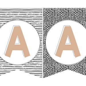 Neutral Classroom Decor Editable Bulletin Board Bunting Pack | B+W ...