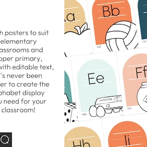 CALM SEAS Alphabet Posters | Ocean Theme Classroom Decor - Etsy