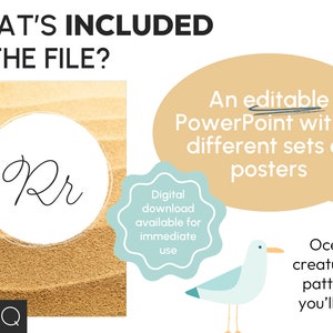 CALM SEAS Alphabet Posters | Ocean Theme Classroom Decor - Etsy