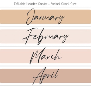 Calm Classroom Decor Neutral Class Theme Large Classroom Calendar ...