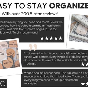 Neutral Classroom Decor BUNDLE | B+W NEUTRALS Collection - Etsy