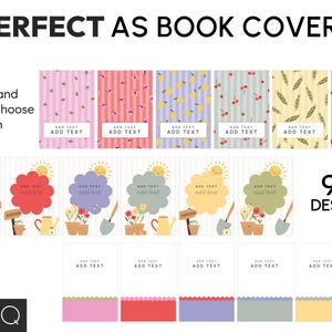 Editable Binder Covers & Student Book Covers | SPRING GARDEN Classroom ...