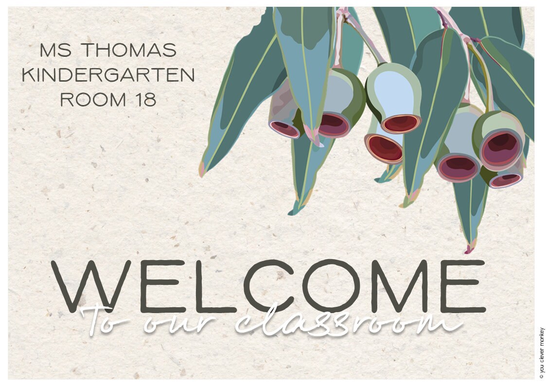 AUSSIE FLORA Classroom Labels + Signs Pack | Australian Eucalyptus ...