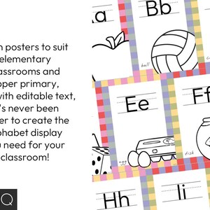 Editable Alphabet Posters | SPRING GARDEN Classroom Decor | Modern ...