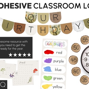 Woodland Forest Theme Classroom Decor Bundle | INTO THE WOODS - Etsy