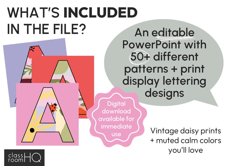 Editable Bulletin Board Lettering Pack | SPRING GARDEN Classroom Decor ...