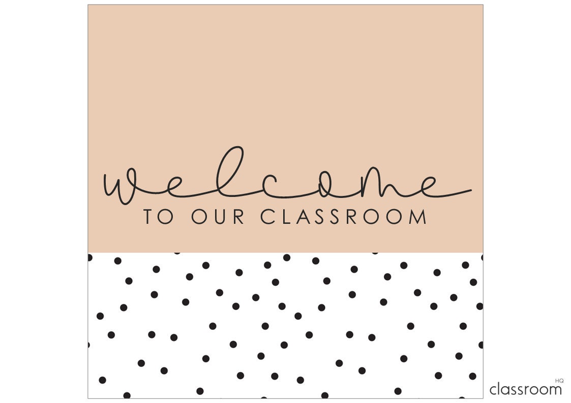 BW NEUTRALS Classroom Door Bulletin Board Display - Etsy