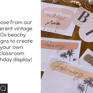 BOHO SUMMER Classroom Birthday Display Pack - Etsy