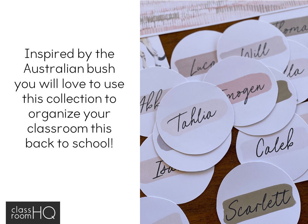 Editable Class Supply Labels, Student Name Tags, Signs and Posters Pack ...