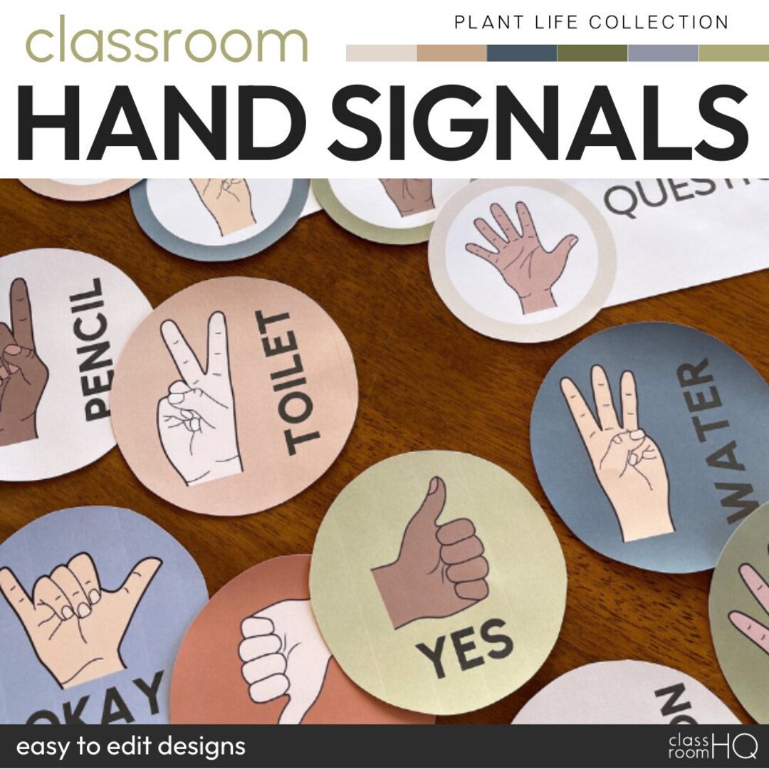 PLANT LIFE Hand Signal Pack - Etsy