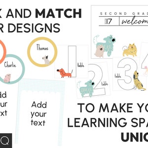 DOG DAYS Classroom Labels + Signs Pack | Dog Themed Classroom Decor - Etsy