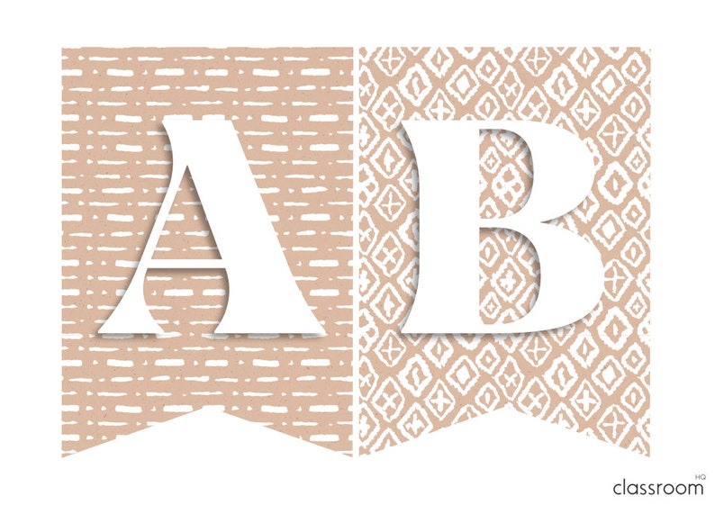 BOHO SUMMER Classroom Bunting Pack - Etsy