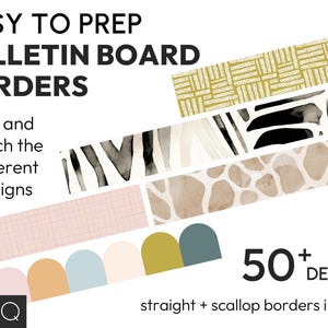 Editable Bulletin Board Borders Pack Wild Animal Theme ZOO TALES ...