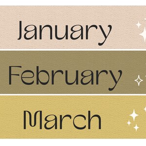 Groovy Vintage Retro Theme Classroom Decor Editable Flip Calendar ...
