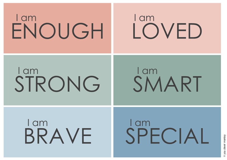 BOHO RAINBOW Affirmation Station Pack - Etsy