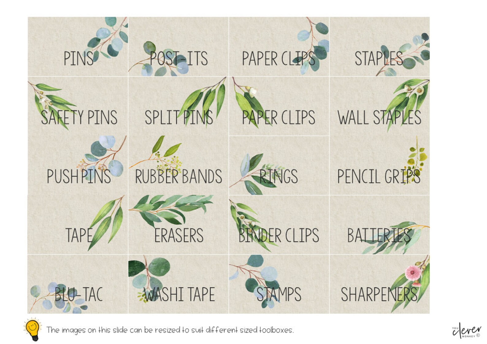 GUM LEAF Teacher Toolbox Eucalyptus Class Theme - Etsy