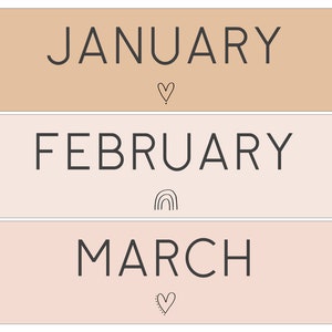 Calm Classroom Decor Neutral Class Theme Large Classroom Calendar ...