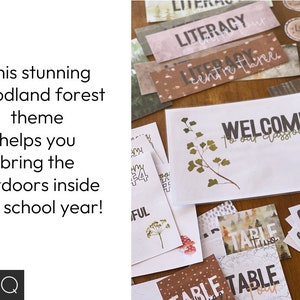 Woodland Forest INTO THE WOODS Classroom Labels Signs Pack - Etsy