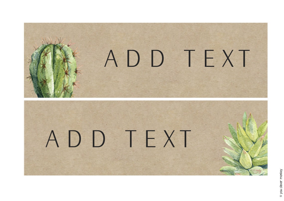 CACTUS Classroom Labels Signs Pack | Etsy