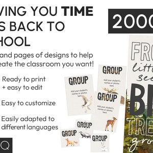 Woodland Forest Theme Classroom Decor Bundle | INTO THE WOODS - Etsy