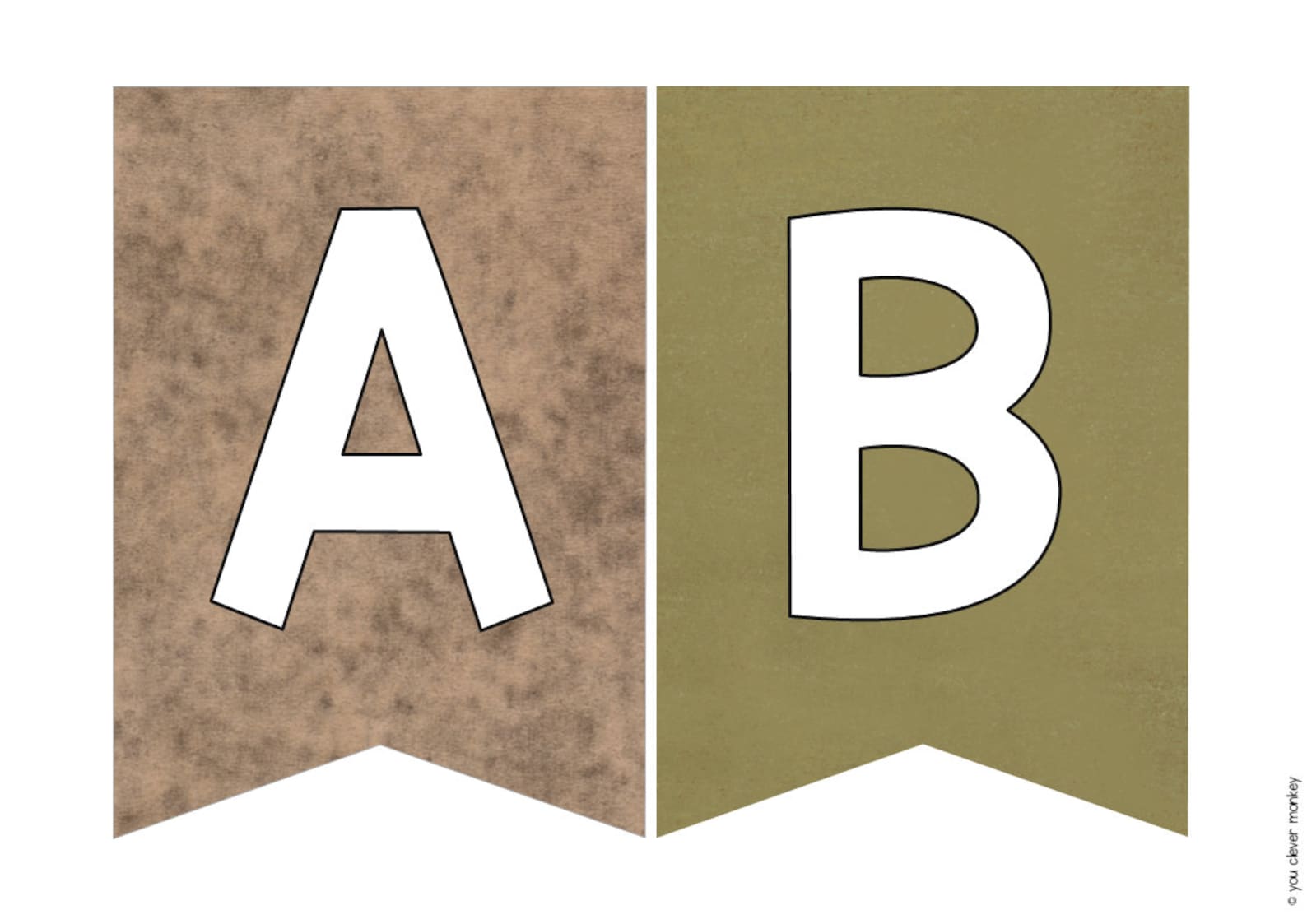 Classroom Bunting Banner Editable, Woodland Bulletin Board Letters ...