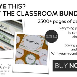 Calm Retro Motivational Posters Inspiring Wall Art HAZY DAISY Classroom ...