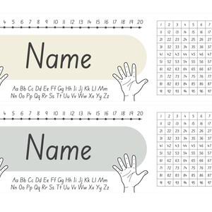 Eucalyptus Australian Theme Editable Student Desk Plate Labels GUM LEAF ...