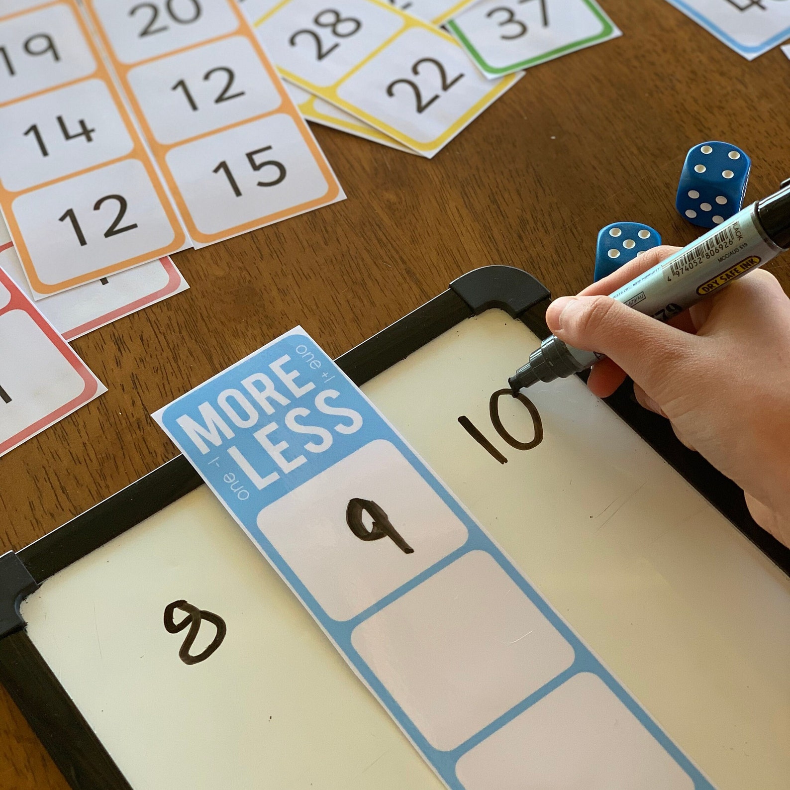 One More, One Less, Ten More, Ten Less Number Cards - Etsy