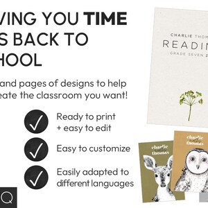 Woodland Forest Theme Classroom Decor Editable Binder Covers + Book ...