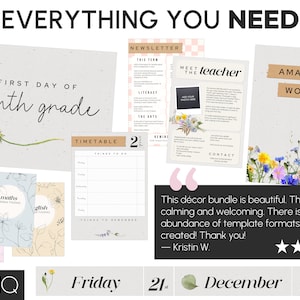Vintage Cozy Natural Theme Classroom Decor BUNDLE | COTTAGECORE ...