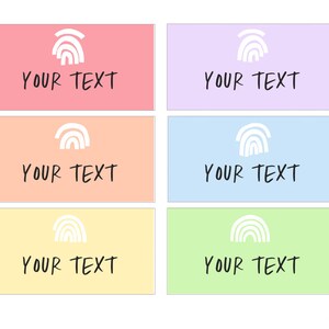 Pastel Modern Rainbow Classroom Decor Editable Teacher Toolbox Labels ...