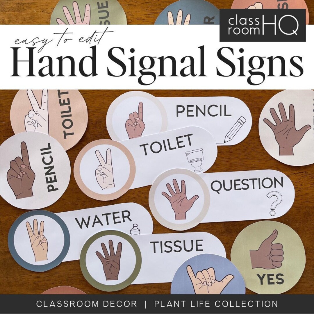 PLANT LIFE Hand Signal Pack - Etsy