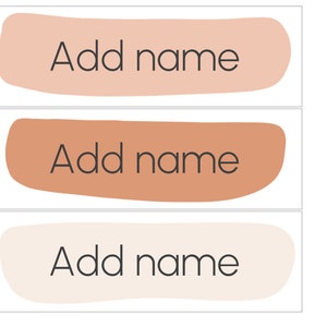 Neutral Classroom Decor Editable Student Desk Plates | B+W NEUTRALS ...