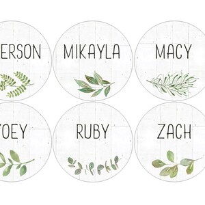 Farmhouse Botanical Greenery Theme Editable Class Door + Bulletin Board ...