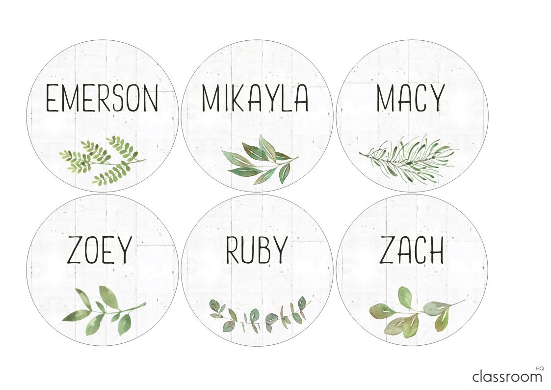 Editable Classroom Door Display & Banner | Neutral Botanical Classroom ...