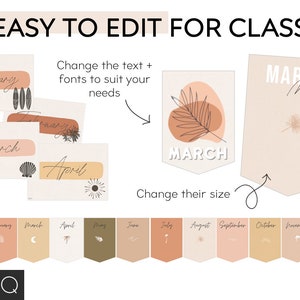 BOHO SUMMER Classroom Birthday Display Pack - Etsy