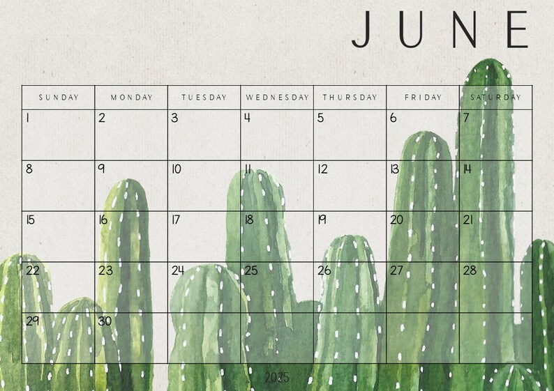 Cactus Classroom Theme Calm Classroom Decor Simple One Month to a Page ...