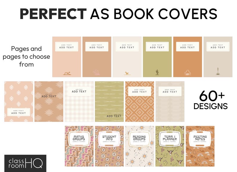 Editable Binder Covers Classroom | Teacher Binder & Student Book Covers ...