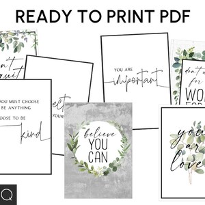 Botanical Greenery Theme Classroom Decor Inspirational Classroom ...