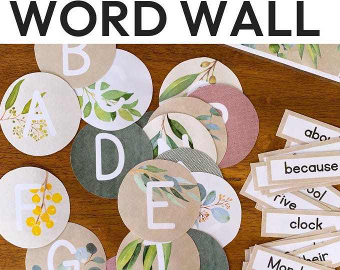 Alphabet Word Wall | SPOTTY PASTELS Classroom Decor | Editable - Etsy ...