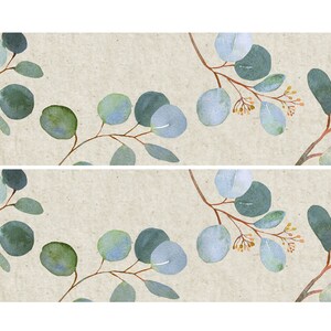 GUM LEAF Classroom Borders Eucalyptus Class Theme - Etsy