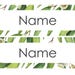 Eucalyptus Australian Theme Editable Student Desk Plate Labels GUM LEAF ...