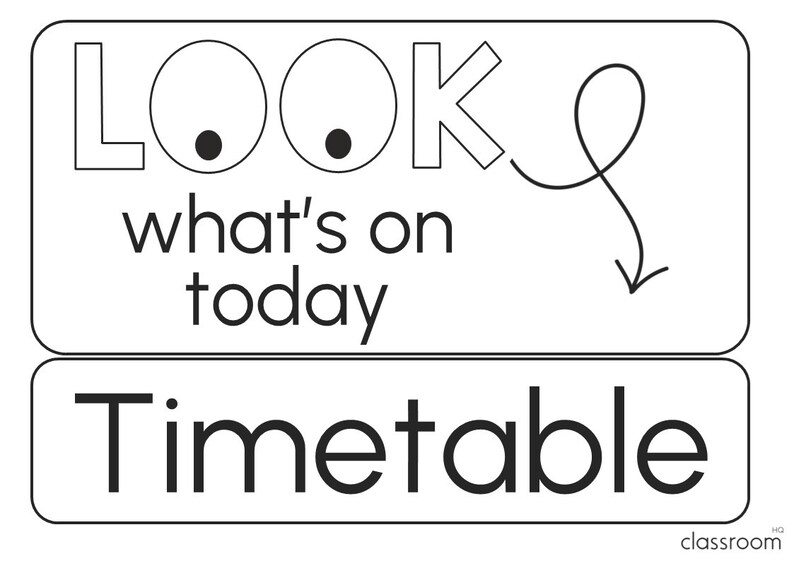 Daily Classroom Visual Timetable Class Schedule Cards - Etsy
