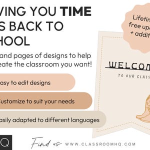 Vintage Southwestern Rustic Boho Editable Bulletin Board Bunting Pack ...