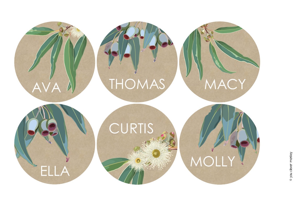 Australian Eucalyptus Classroom Theme Editable Class Door Decor ...